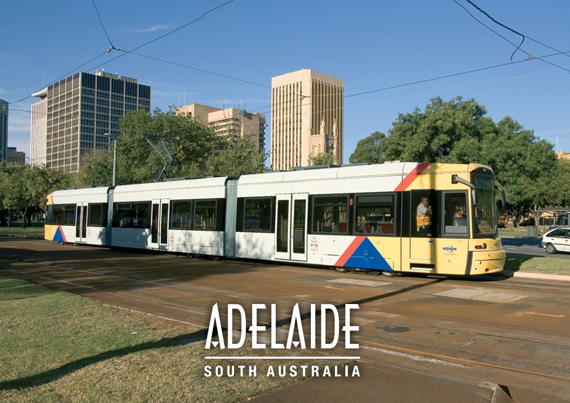 POSTCARD TRAM ADELAIDE – VISIT Brands