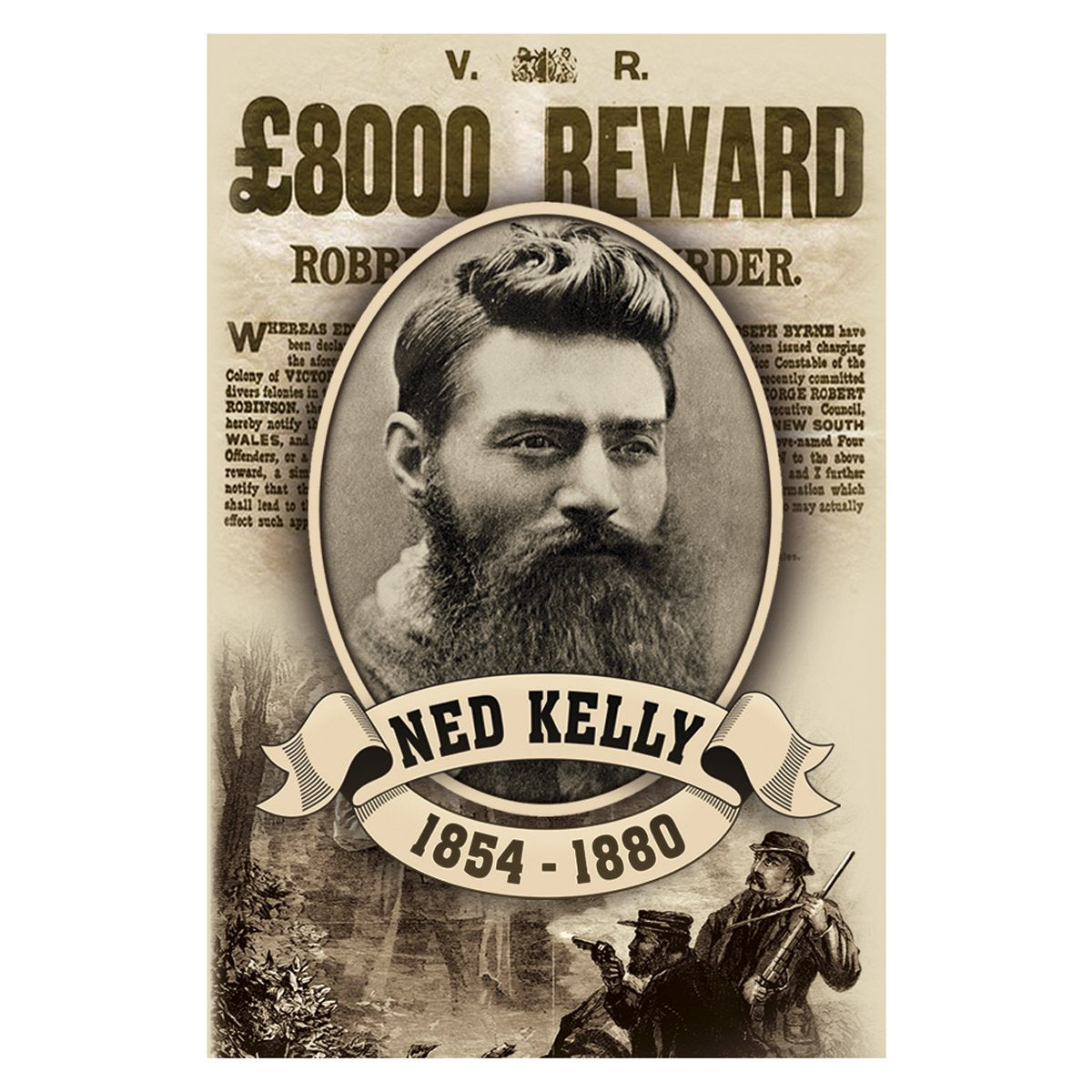 GALLERY MAGNET NED KELLY 1854-1880 - VISIT Brands