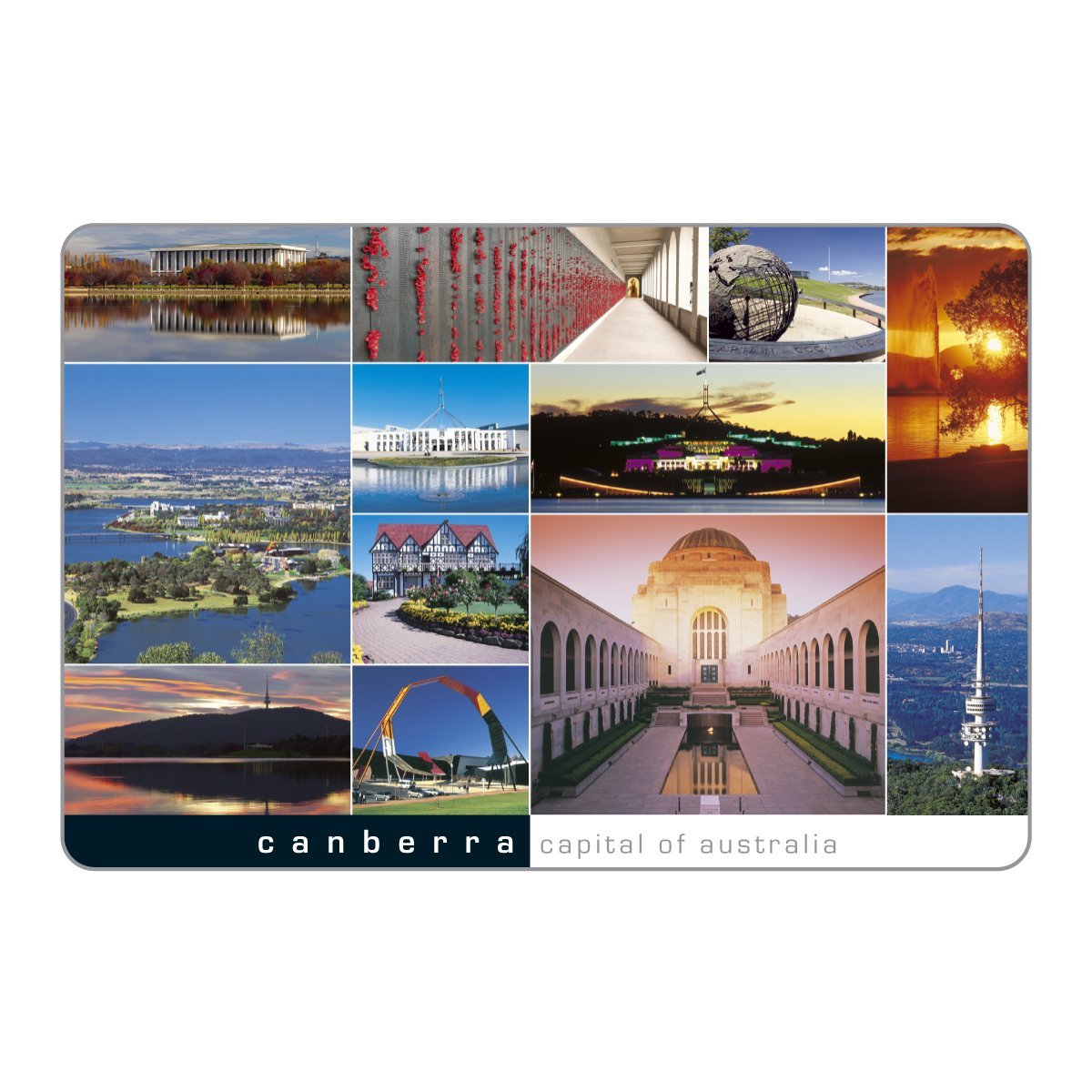 Magnet Resin Canberra 12 Scene - VISIT Brands