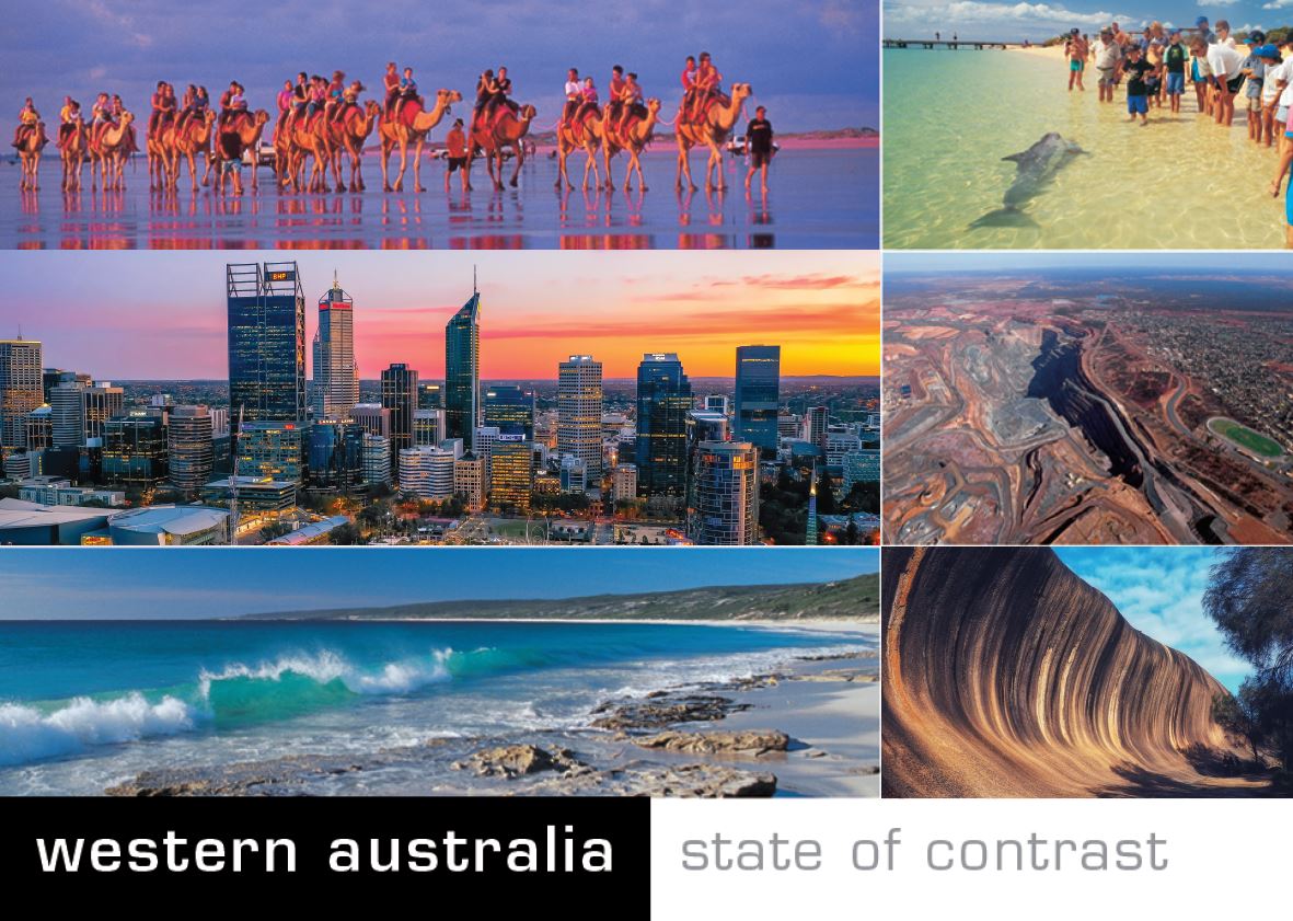 POSTCARD CONTRASTS OF WESTERN AUSTRALIA – VISIT Brands
