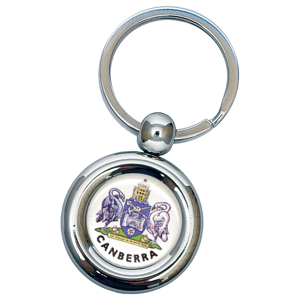 KEYRING WITH CREST CANBERRA COAT OF ARMS - VISIT Brands