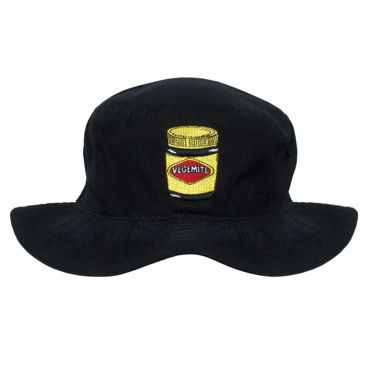 KIDS BUCKET HAT VEGEMITE JAR BLACK - VISIT Brands