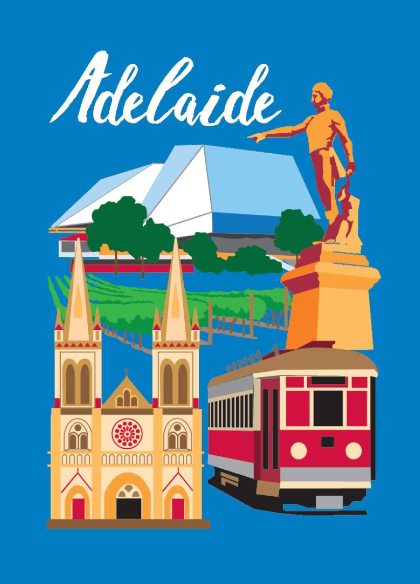 POSTCARD AUSTRALIAN ICONS ADELAIDE 2 – VISIT Brands