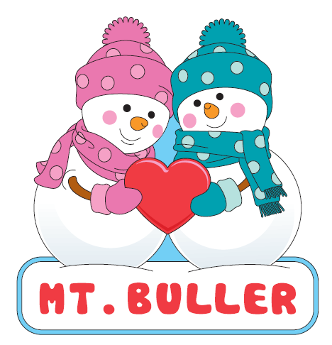 MAGNET POLYRESIN SNOWMEN CUDDLING LOVE HEART MT BULLER - VISIT Brands